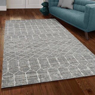 Allstar Modern Accent Rug with Geometric design - Bed Bath & Beyond ...