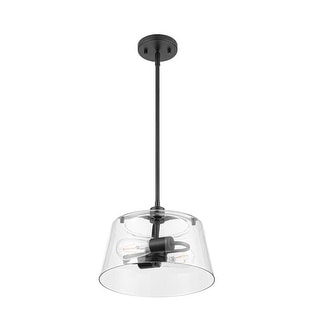 Prominence Home Fairendale Convertible Pendant/Semi-Flush Matte Black ...