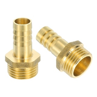 Brass Hose Barb Fitting, Barb x Male Brass Barb Pipe Fitting Adapter ...