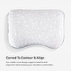 BEDGEAR Storm Cuddle Curve Performance Cooling Pillow for Side Sleepers ...