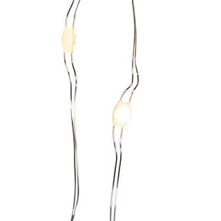 50 Count Battery Operated Warm White Superbright LED Christmas Lights ...