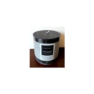 Hand Poured Pure Rustic Black Pillar Candle - Bed Bath & Beyond - 41367415