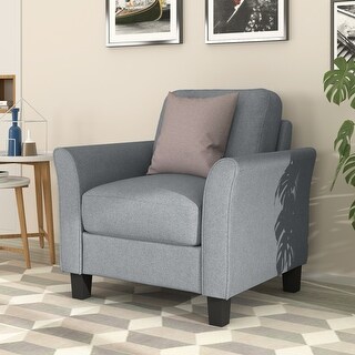 Modern & Concise Living Room Furniture Armrest Single Sofa with Sturdy ...