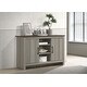 Console Table With Shelves And Cabinet Doors For Versatile Living Room ...