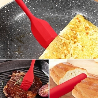 6 Pcs Kitchen Full Silicone Handle Heat Resistant Cooking Utensils Set ...