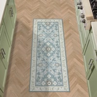 Laura Ashley Machine Washable, Slip Resistant Accent and Runner Rugs ...