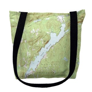 Brant Lake NY Nautical Map Medium Tote Bag 16x16 - 16 inches x 16 ...