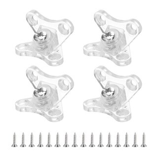 Removable Corner Brace, Metal Butterfly L Brackets with Screws, Clear ...