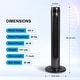 36 Inch Cooling Tower Fan 3 Speed 70 Auto Oscillating Bladeless ...