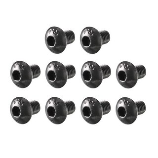 100pcs M5 x 8mm 10.9 Alloy Steel Button Head Hex Socket Cap Screw Bolt ...