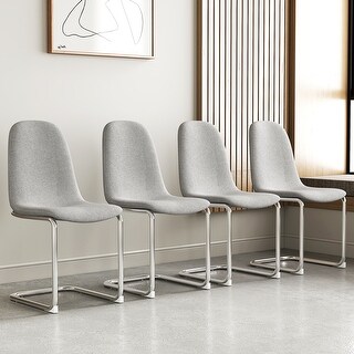 Dining Chairs Set of 4, Spoon Shape Accent Chair Dining Chairs, Office ...