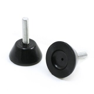 2 Pcs 1.6" Diameter Base 0.31" x 1.2" Thread Leveling Feet Mounts ...