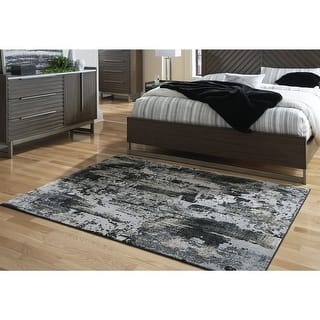 Signature Design by Ashley Wasilla Black/Gray Rug - Bed Bath & Beyond ...