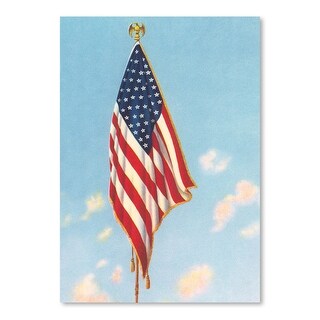 Americanflat - Hanging American Flag by Found Image Press - 16"x20 ...