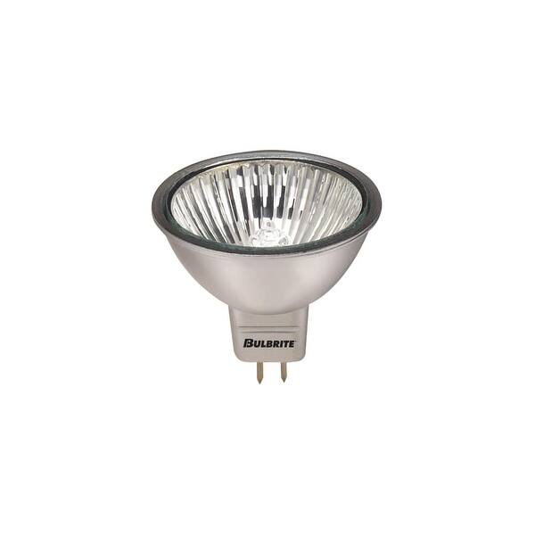 Bulbrite 638501 Pack of (5) 50 Watt Dimmable MR16 Shaped GU5.3 Base Halogen Bulbs - Silver - Bed ...