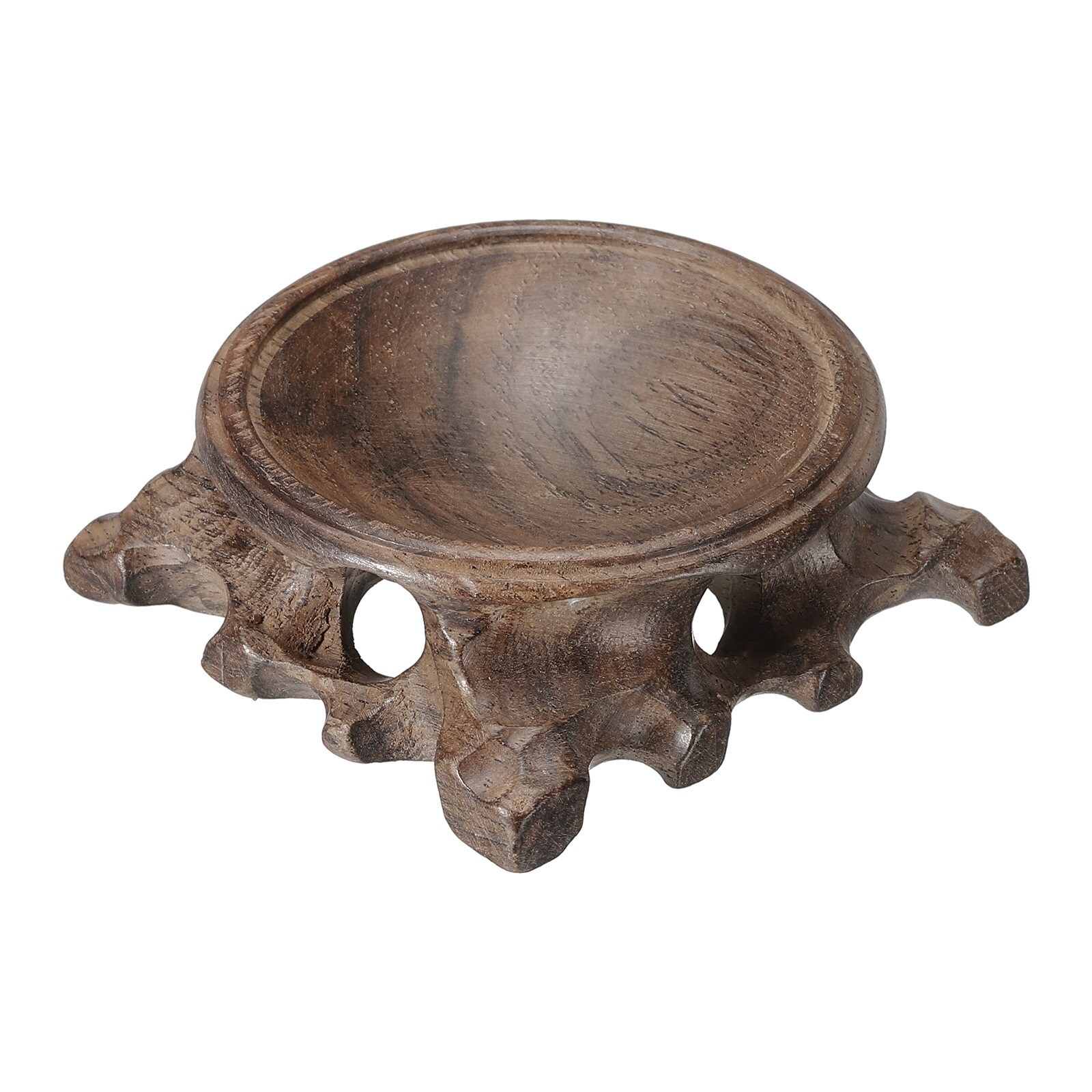 Wooden Ball Stand Displays Base 6-7cm Red for Crystal Ball Stone Pack ...