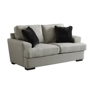 Ashley Furniture Merwin Fog Loveseat - 72"W x 38"D x 37"H - Bed Bath ...