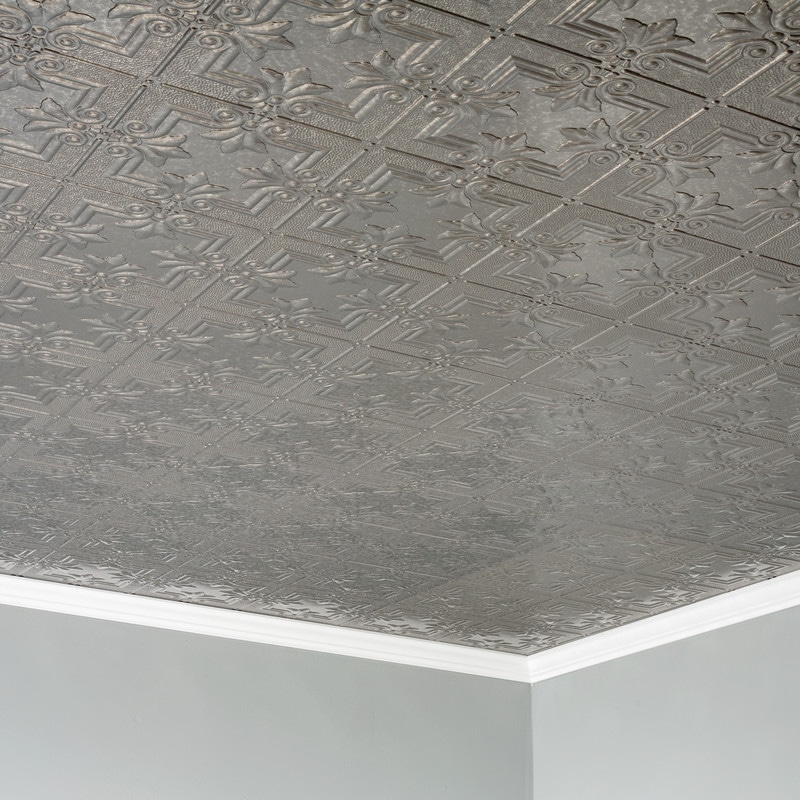 FASÄDE Traditional Style 5 Decorative Vinyl 2ft x 4ft Glue Up Ceiling ...