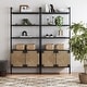 Nathan James Theo Open Shelf Industrial Bookcase with Drawers or Cabinets - Bed Bath & Beyond ...