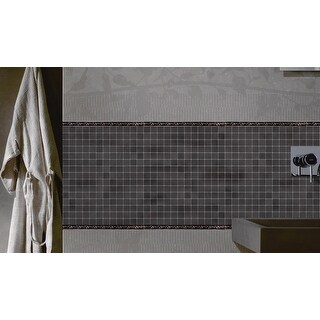 Dove 0.5" x 8" Matte Metallic Listello Wall Tile Trim - Bed Bath ...
