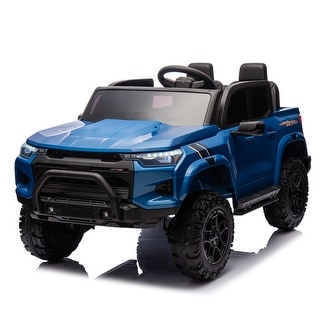 Blue Remote Control Pickup Truck with Trunk Storage, Electric Pickup ...