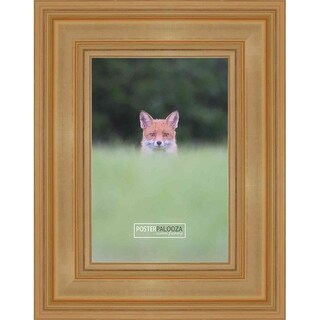 4x5 Traditional Gold Complete Wood Picture Frame with UV Acrylic, Foam ...