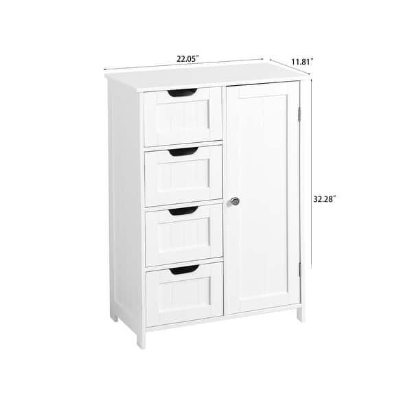 22.05 Inch Width Bathroom Storage Cabinet with Adjustable Shelf and ...