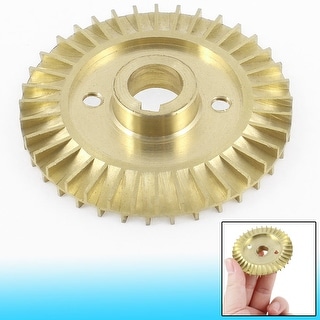 60mm x 12mm Diameter 36 Teeth Copper Tone Brass Water Pump Vane Wheel ...