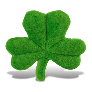 DolliBu Large Green Shamrock Plush Good Luck Charm Decorative Ornament ...