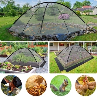 Pond Cover Dome Garden Pond Net Mesh Dome Pond Net Covers with Zipper ...