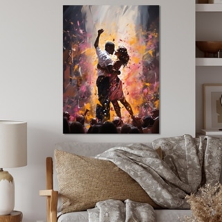 Designart "Wedding Couple Blissful Moments" Romantic Metal Wall Art ...