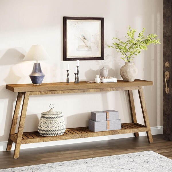 Long wood entry table store
