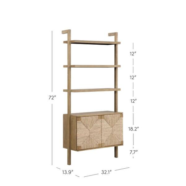 Nathan James Theo Open Shelf Industrial Bookcase with Drawers or ...