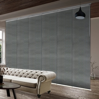 InStyleDesign Satin Gray 6-Panel Single Rail Panel Track Extendable 70 ...