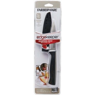 Farberware 3.5 In. Black Paring Knife with Edgekeeper Sheath - 1 Each ...