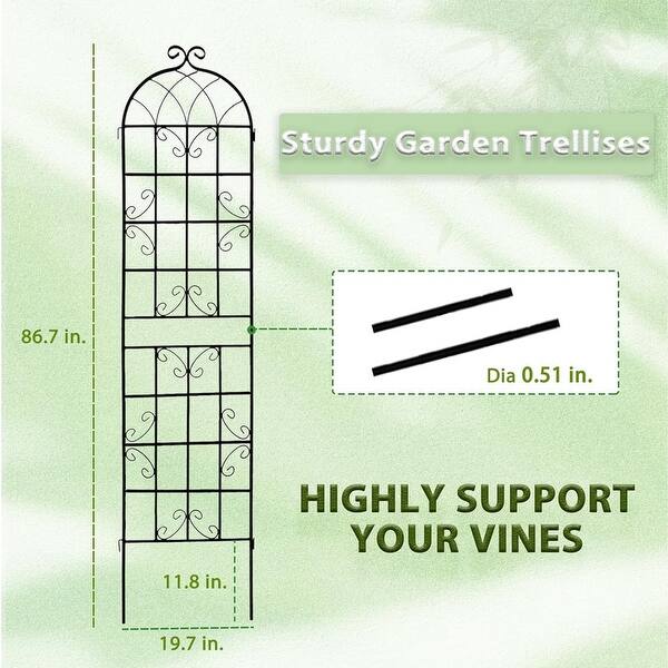 4 Pack 87x20in Garden Trellises - Bed Bath & Beyond - 40207769