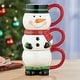 3-Piece Stackable Snowman Ceramic Mug Set - Bed Bath & Beyond - 36743860