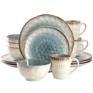 16 Piece Stoneware Dinnerware Set - Bed Bath & Beyond - 41391244