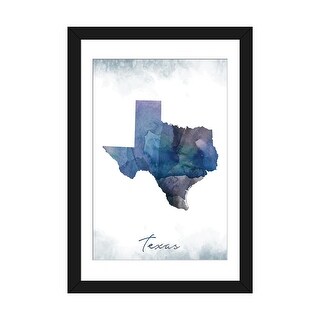 iCanvas "Texas State Bluish" by WallDecorAddict - Bed Bath & Beyond ...