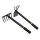 2Pcs Garden Tool Set, Hand Gardening Rake Weeding Loosening Soil ...