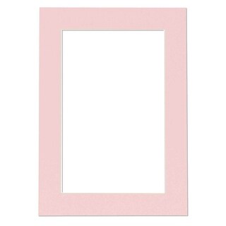 20x28 Mat Bevel Cut for 15x24 Photos - Acid Free Soft Pink Precut ...