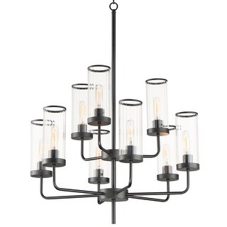 Maxim Crosby 9 Light 32" Wide Pillar Candle Chandelier - Bed Bath ...