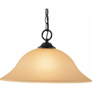 Volume Lighting V1869 Bernice 1 Light Down Light Pendant with Sepia ...