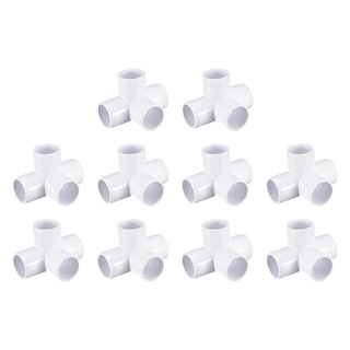 15Pack 4 Way PVC Elbow Fittings, 3/4 Inch PVC Pipe Fitting Connectors ...