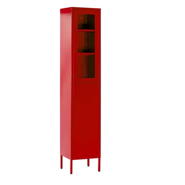 Aviva 71-inch Red Two Door Metal Cabinet - Bed Bath & Beyond - 37916611