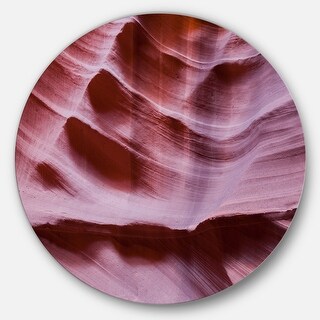 Designart 'Upper Antelope Canyon Details' Landscape Photo Large Disc ...