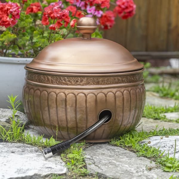 La Jolla Hose Pot with Lid - Copper Finish - Bed Bath & Beyond - 25070572