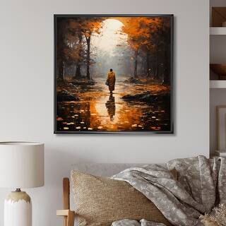Designart "Dharma Path " Buddhism Framed Wall Art Prints - Bed Bath ...