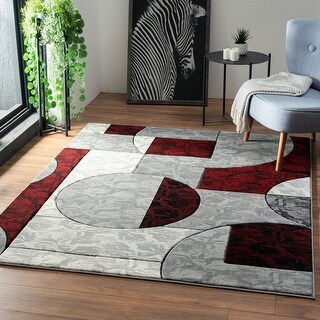 Crystal Collection Abstract Geometric Area Rug - Bed Bath & Beyond ...