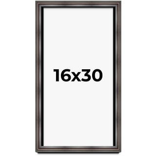 16x30 Shadow Box Frame Brown Cherry | 2.625 Inches Deep Pine Wood - Bed ...